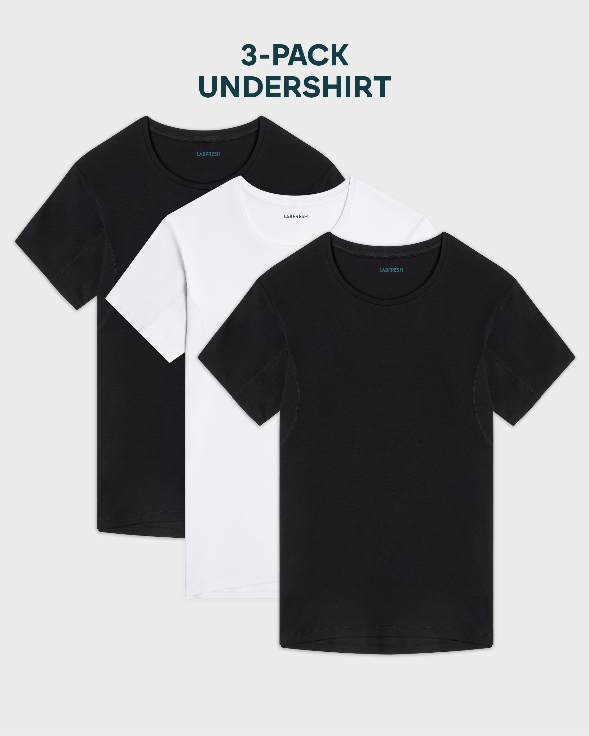 Crewneck undershirt 3-pack bundle – LABFRESH