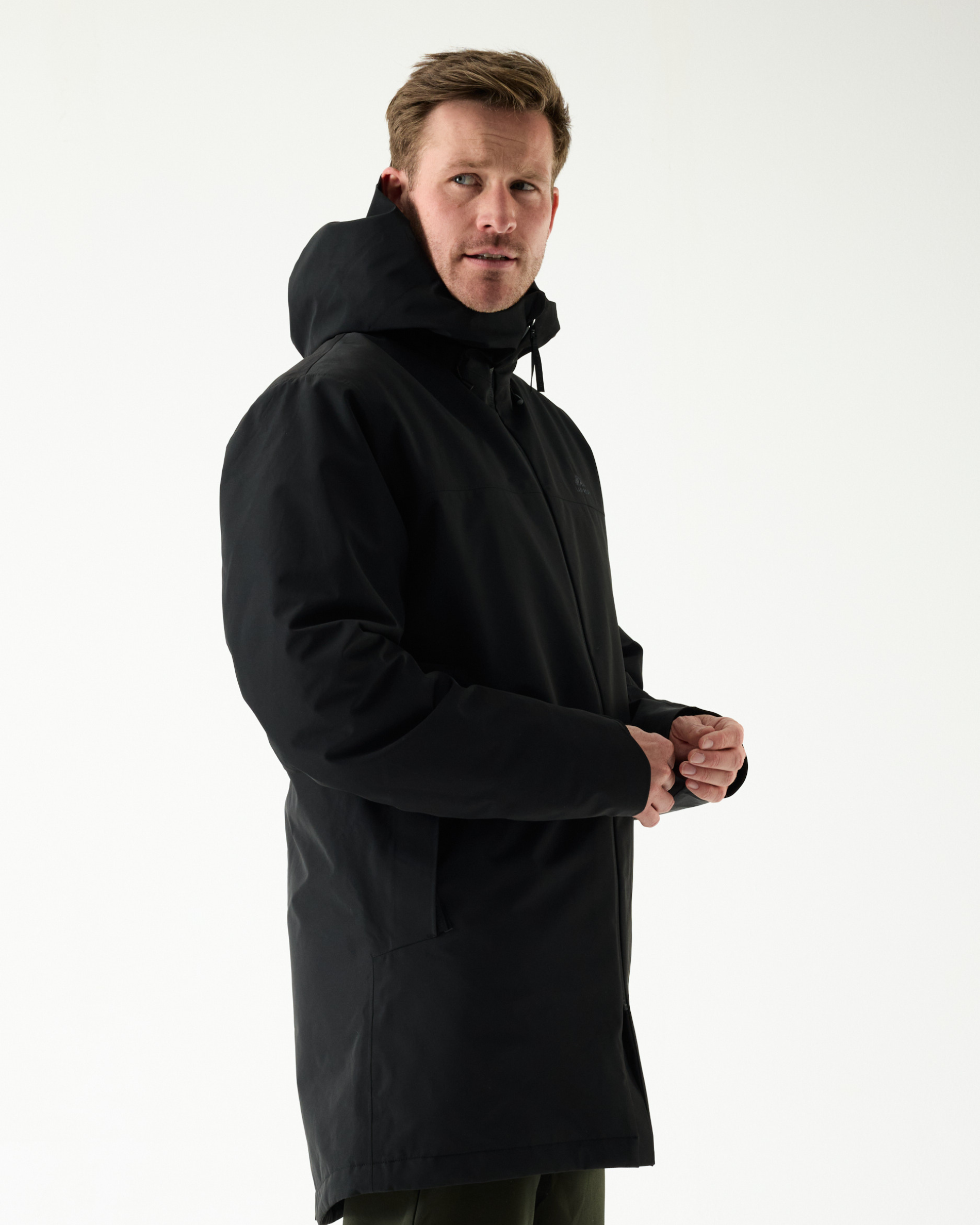 Black Waterproof City Parka | LABFRESH